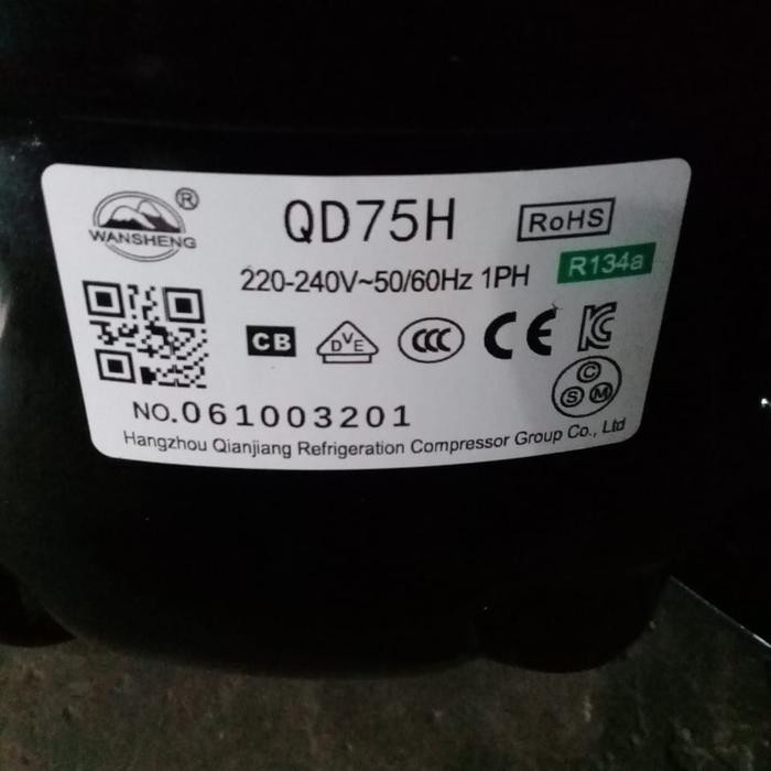 Jual compressor kulkas 1/4 QD75 | Shopee Indonesia