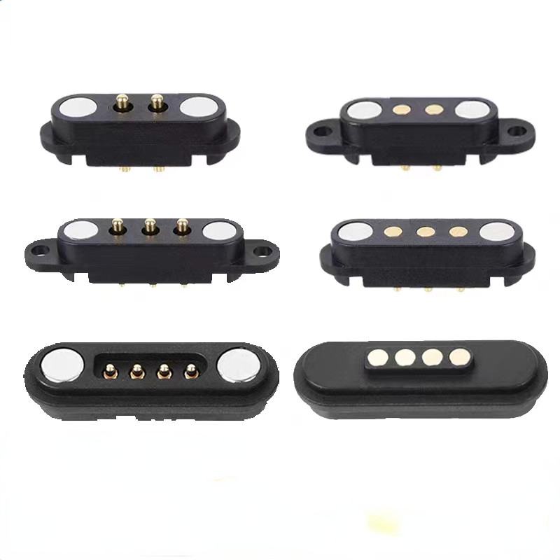 Jual 1-10pcs 2A DC Magnetic Pogo Pin Connector 2Pin 3Pin Pogopin Male ...