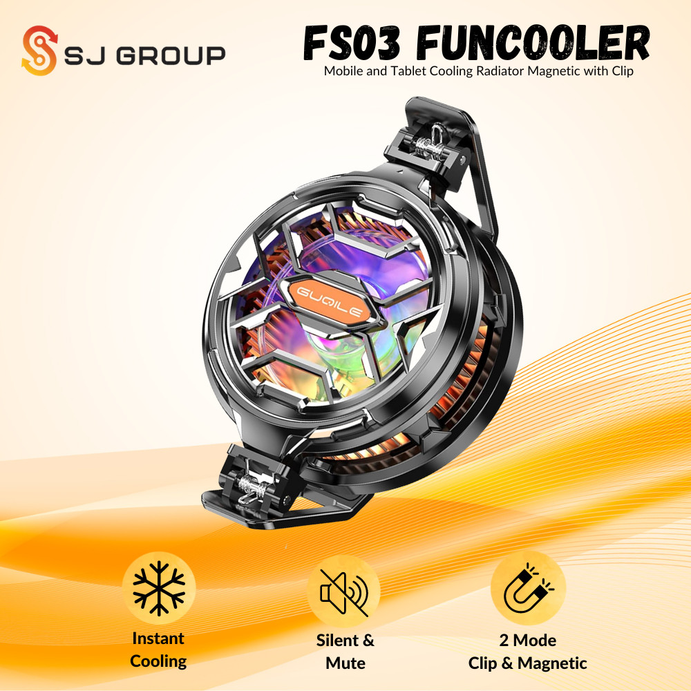 Jual FS03 Funcooler Mobile Cooling Fan Cooler HP Pendingin HP Tablet Magnetic Clip Gaming ...