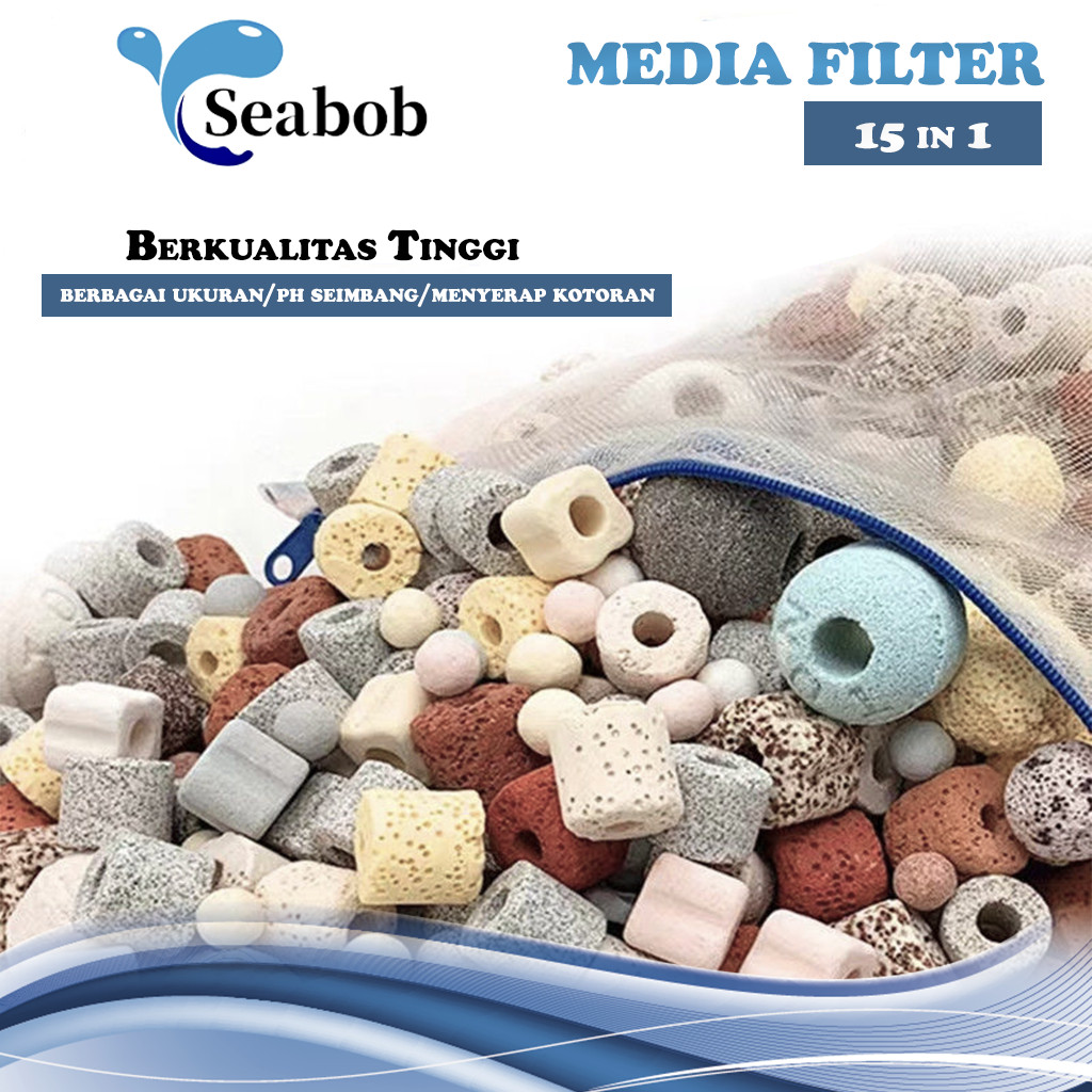 Jual SEABOB Media Bio LC08 Rumah Bakteri 15IN1 Media Filter Bakteri ...