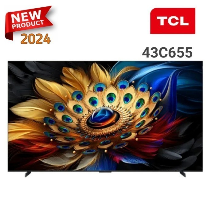 Jual TV TCL 43" INCH 43C655 C655 QLED PRO SMART ANDROID GOOGLE TV 4K ...