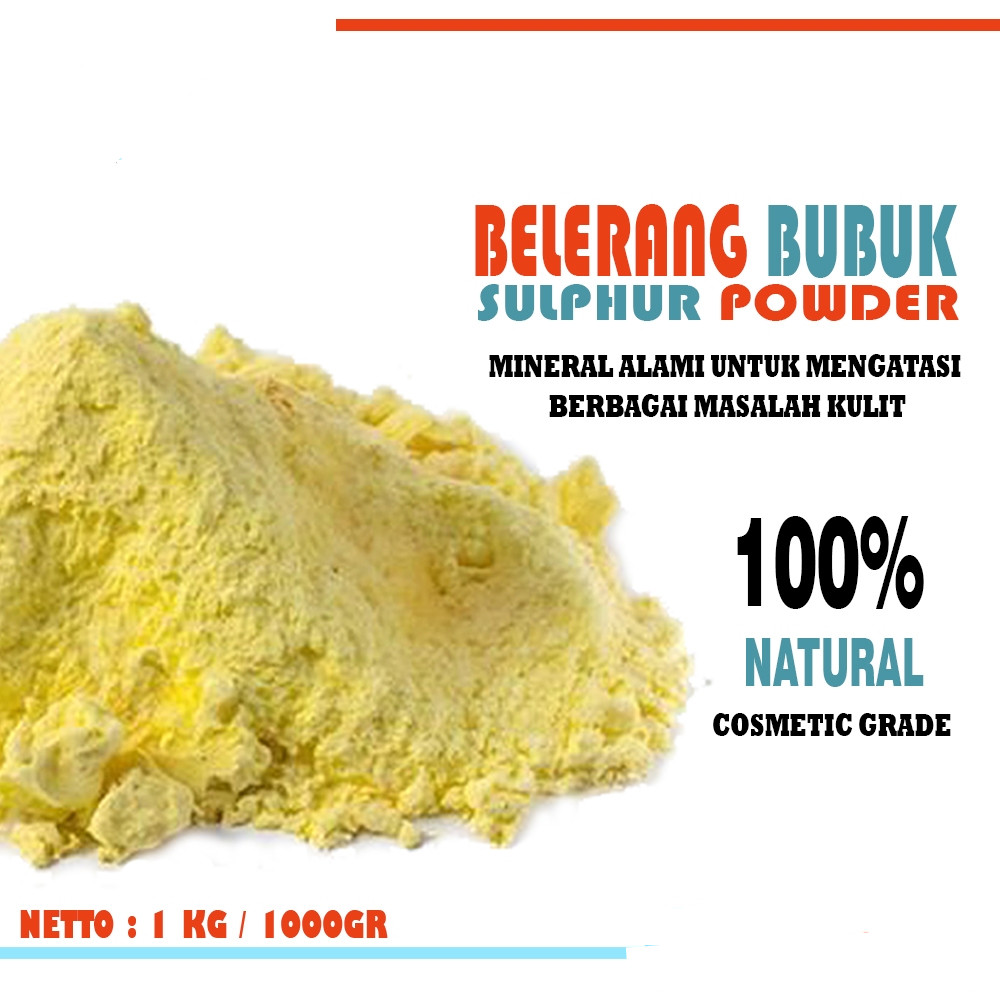 Jual Belerang Bubuk 1KG / Sulfur Sulphur Powder 1 KG | Shopee Indonesia