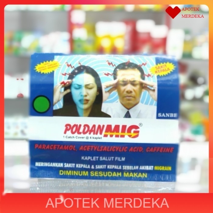 Jual poldanmig strip / poldan mig obat sakit kepala migrain | Shopee ...