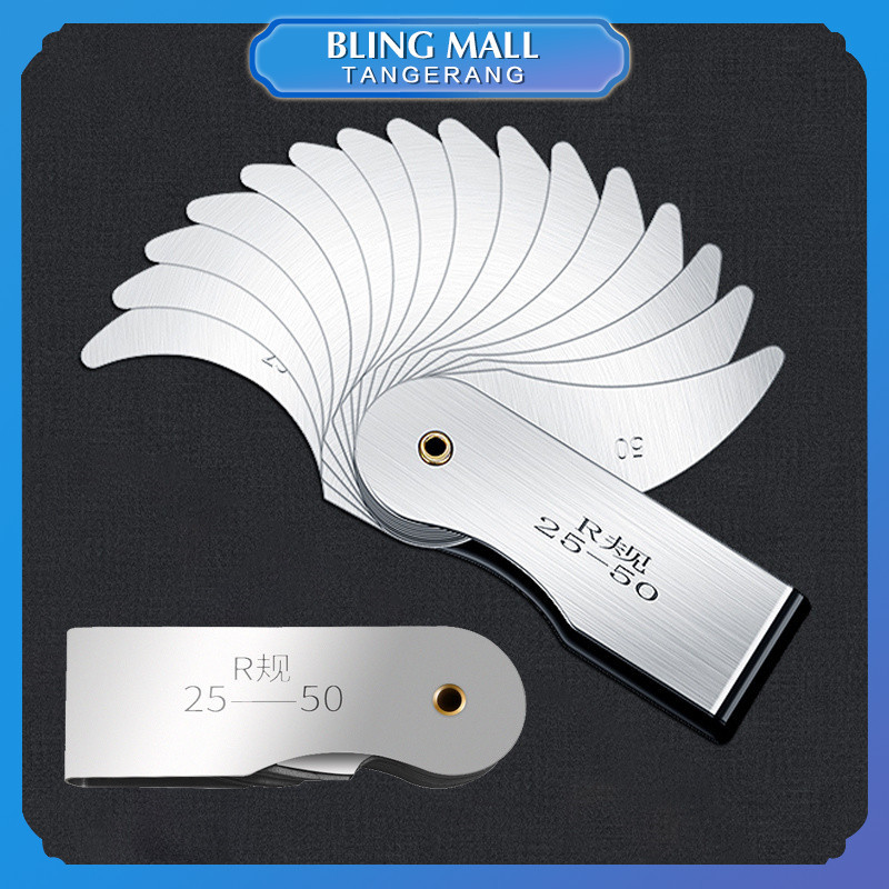 Jual R Gauge Radius Gauge Alat Ukur Stainless Steel Alat Ukur Radius ...