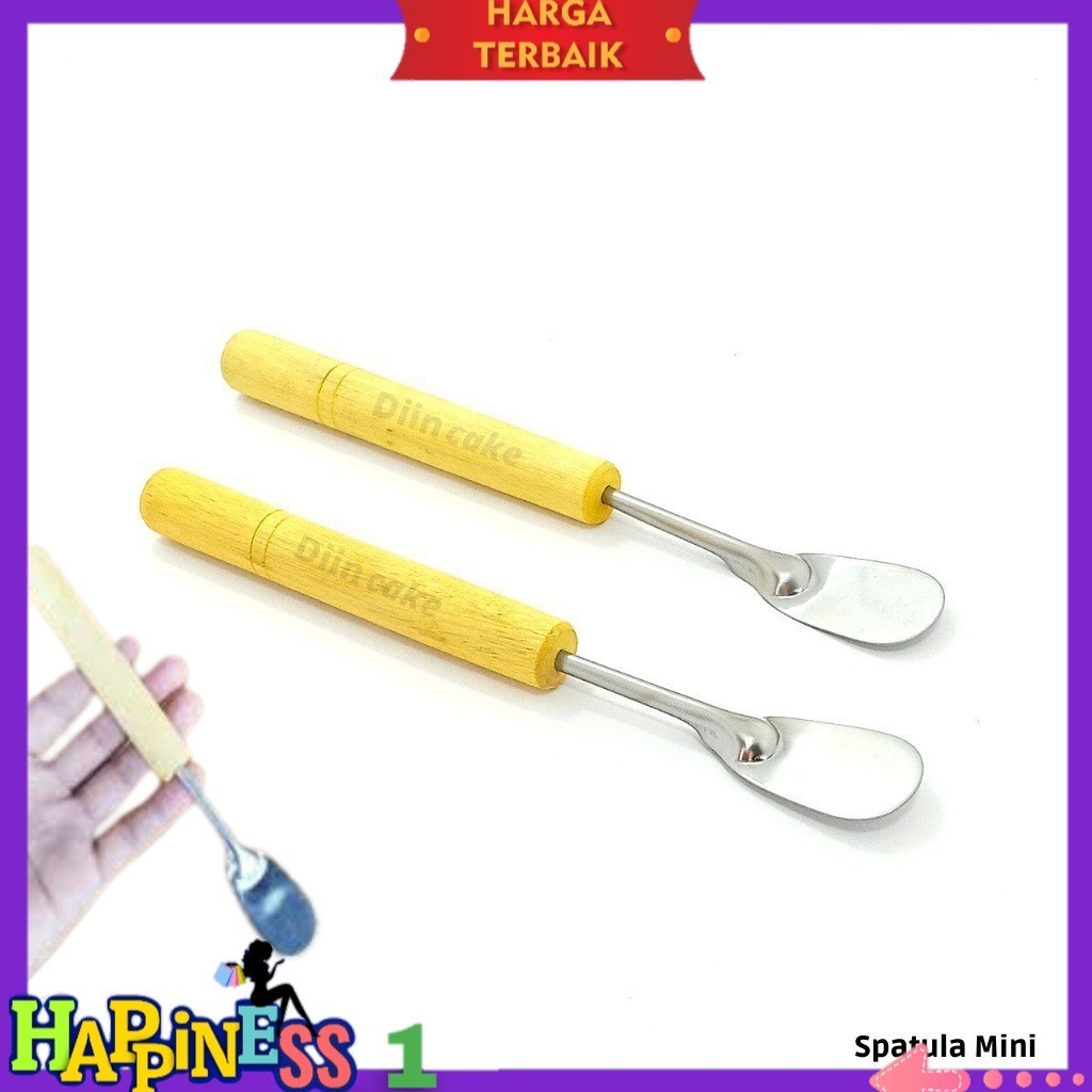 Jual Spatula Mini / Sodet Mini / Sutil Mini Stainless Gagang Kayu Sutil ...