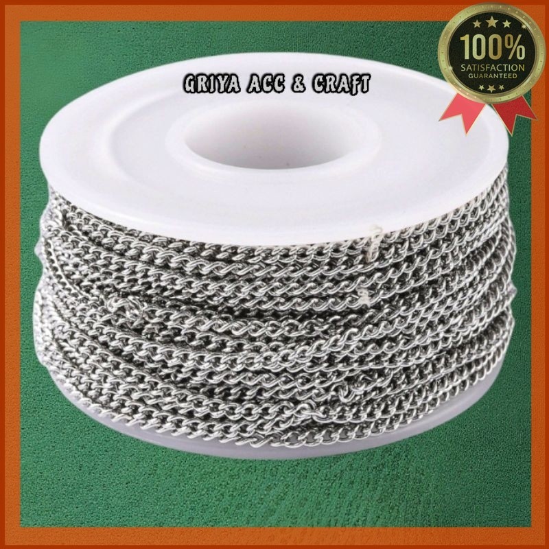 Jual 909758 ~ (10m/Roll) Rantai Stainless Steel 304 Size 2×0.5mm ...