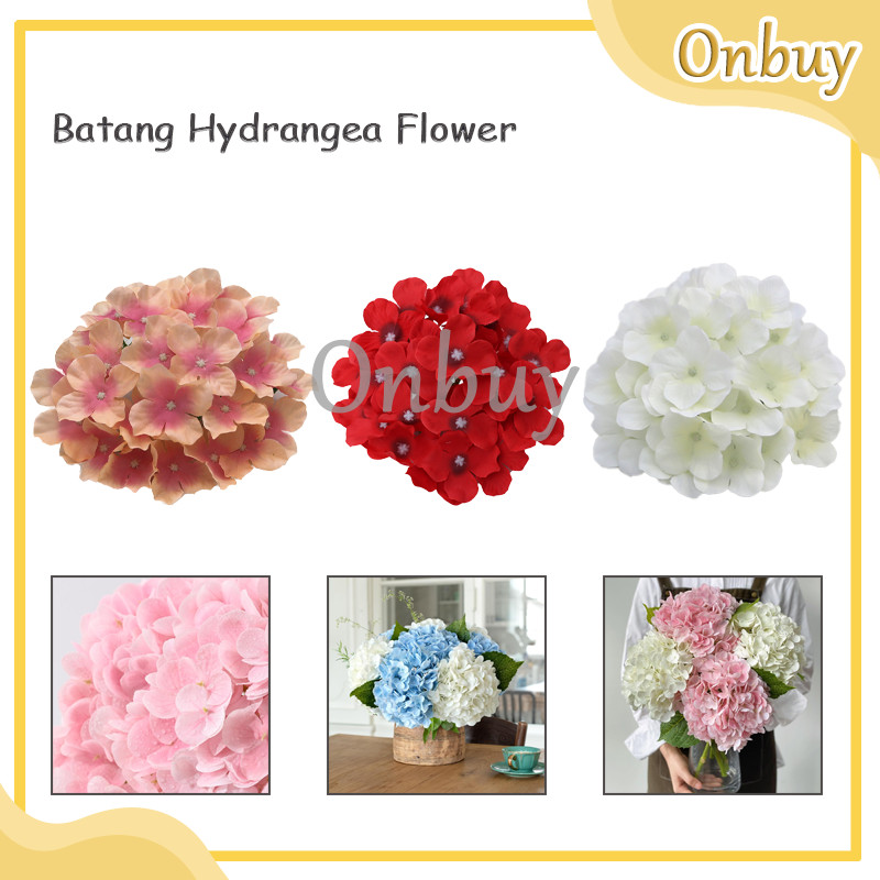 Jual Hydrangea Hortensia Bunga Artificial Palsu Jumbo Gydrangeas Bunga ...