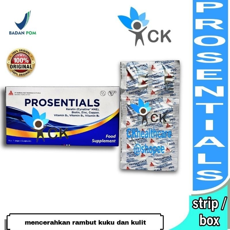 Jual PROSENTIALS BOX ISI 30 suplemen kesehatan kulit dan kilaukan ...