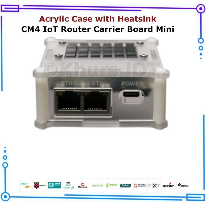 Jual SYS27 Acrylic Case with Heatsink Raspberry Pi CM4 IoT Router Carrier Board | Shopee Indonesia