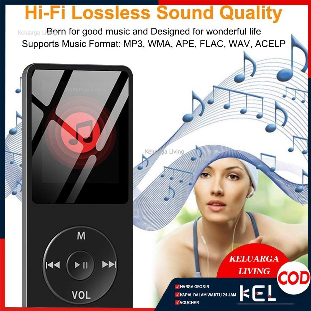 Jual MP3 Mini Player Bluetooth MP4 Player Bluetooth Free 32GB Card ...