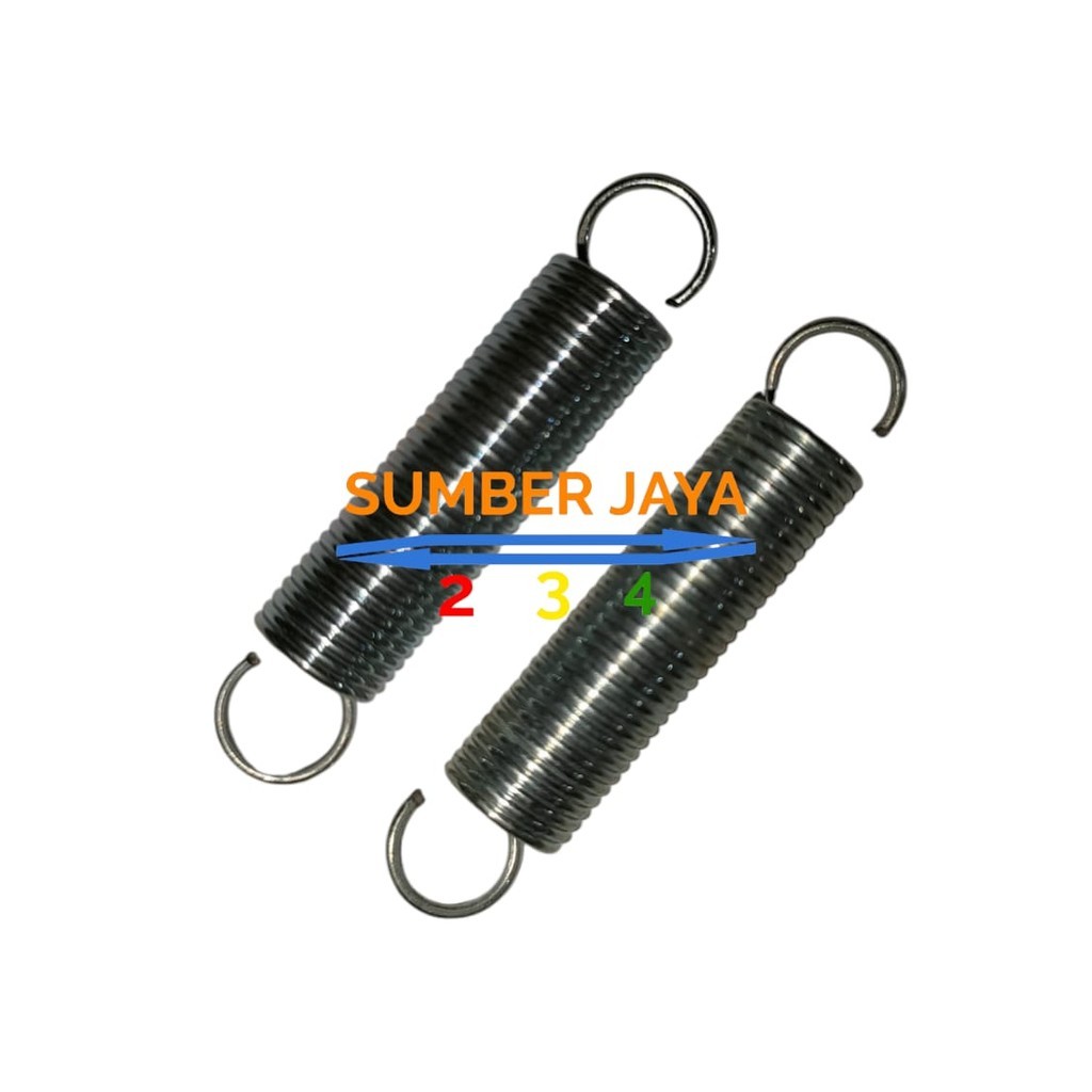 Jual Per Tarik Panjang 4 CM Diameter Kawat 1 MM Pir Pegas Spring Peer ...