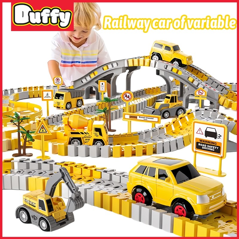 Jual Duffy toys City Truck Mainan Anak / Kereta Api rakitan DIY listrik ...