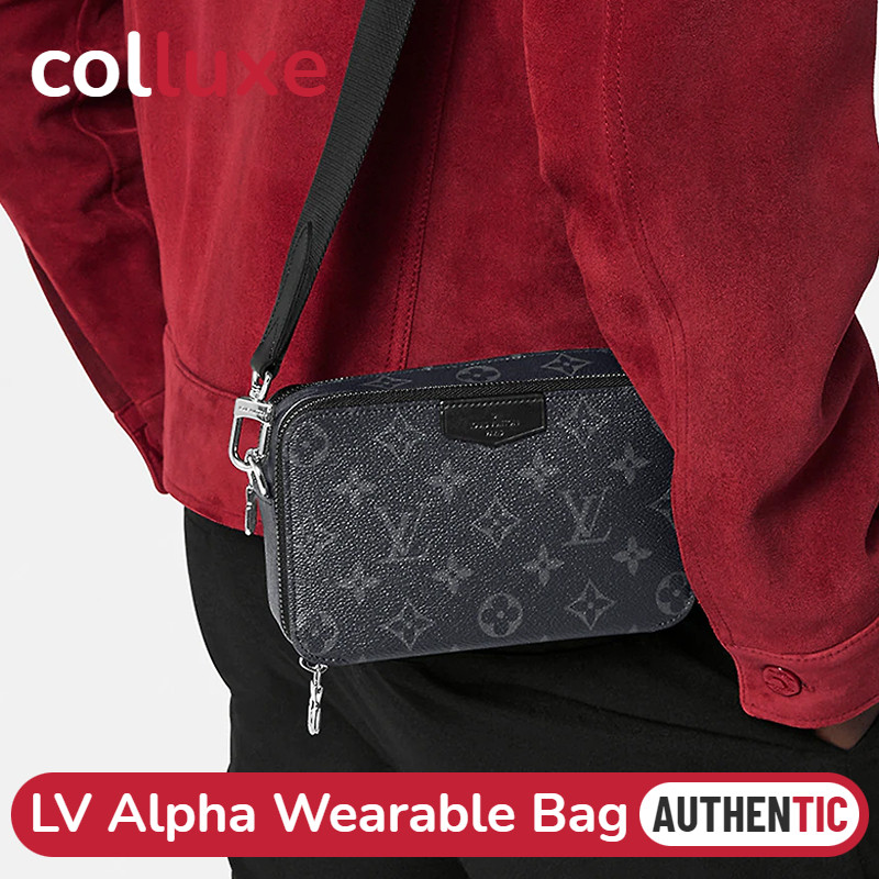 Jual Loui*s Vuitton Alpha wearable bag men's bag, LV men's bag | Shopee ...