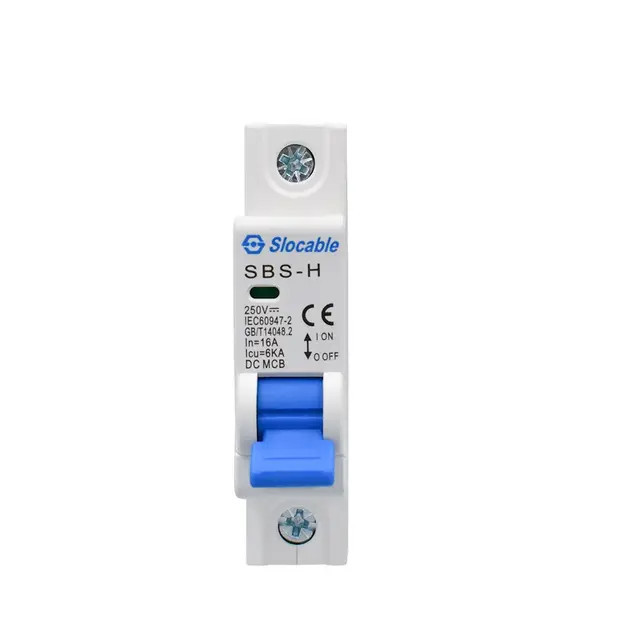 Jual MCB DC 1 Pole 16A 20A 32A 63A 125A 250V SBS-H Slocable MCB DC 1P ...