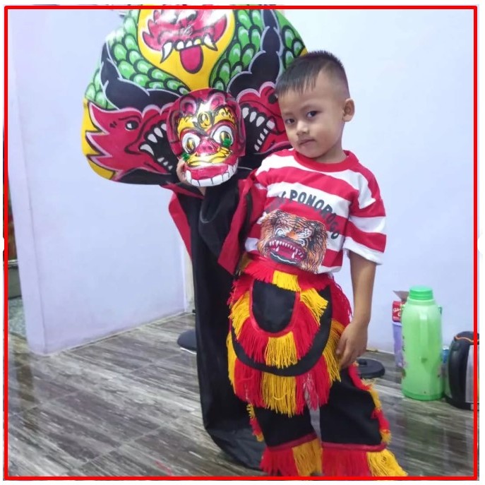 Jual Paket Mainan Anak Barongan Setelan Reog Ponorogo | pake barongan ...
