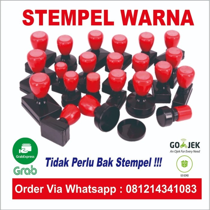 Jual Stempel Warna | Stempel Otomatis | Stempel Flash Desain Custom | Shopee Indonesia