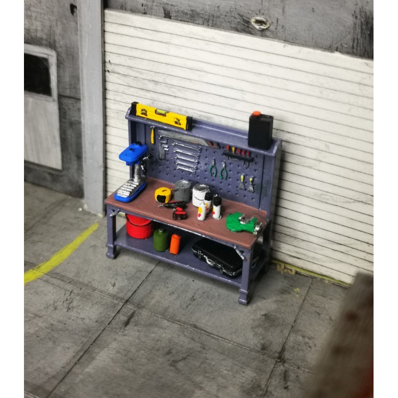 Jual LK99 3D Receh 1 64 Workbench tipe 2 Miniatur Diorama Meja Miniatur ...