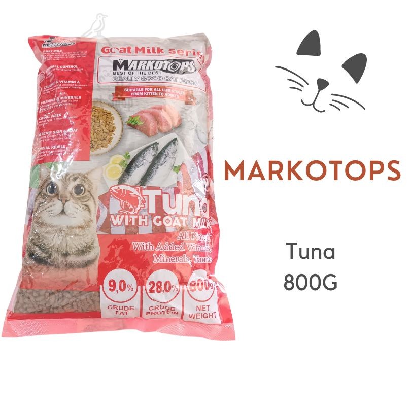 Jual Makanan Kucing MARKOTOPS Adult Tuna 800g | Shopee Indonesia