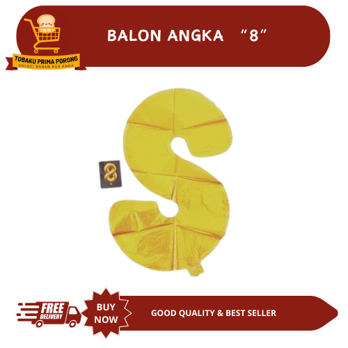 Jual GOLD BALLOONS - BALON ANGKA 8 | Shopee Indonesia