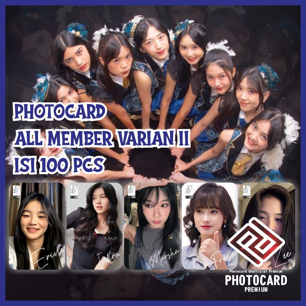 Jual Jual Photocard All Member JKT48 Varian II isi 100 Pcs | FOTO CARD | Shopee Indonesia