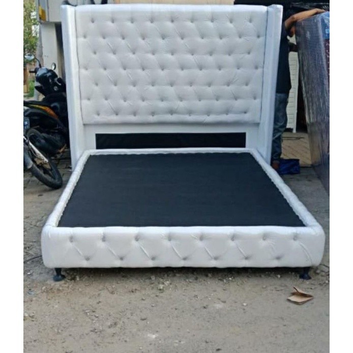 Jual Dipan Divan Kasur Sandaran ANDIN Tinggi 2M Bahan Bludru * | Shopee ...
