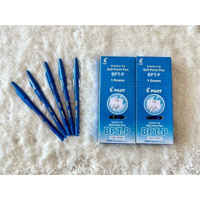 Jual PEN PILOT BPT-P BIRU ISI 12 PCS | Shopee Indonesia