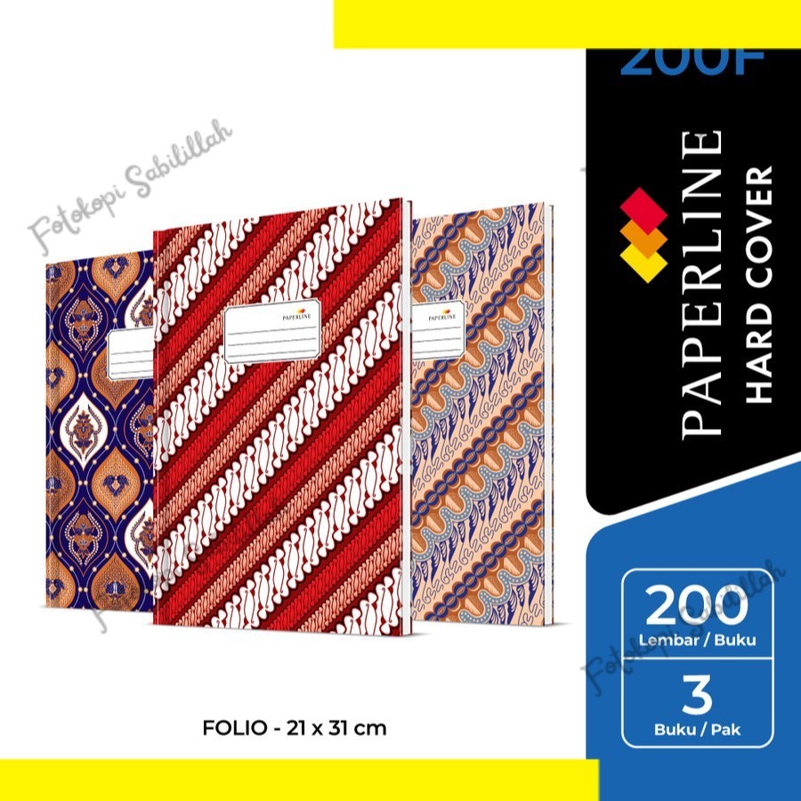 Jual Buku Hard Cover Folio Paperline 200 Lembar / Buku Folio Ppl 200 | Shopee Indonesia