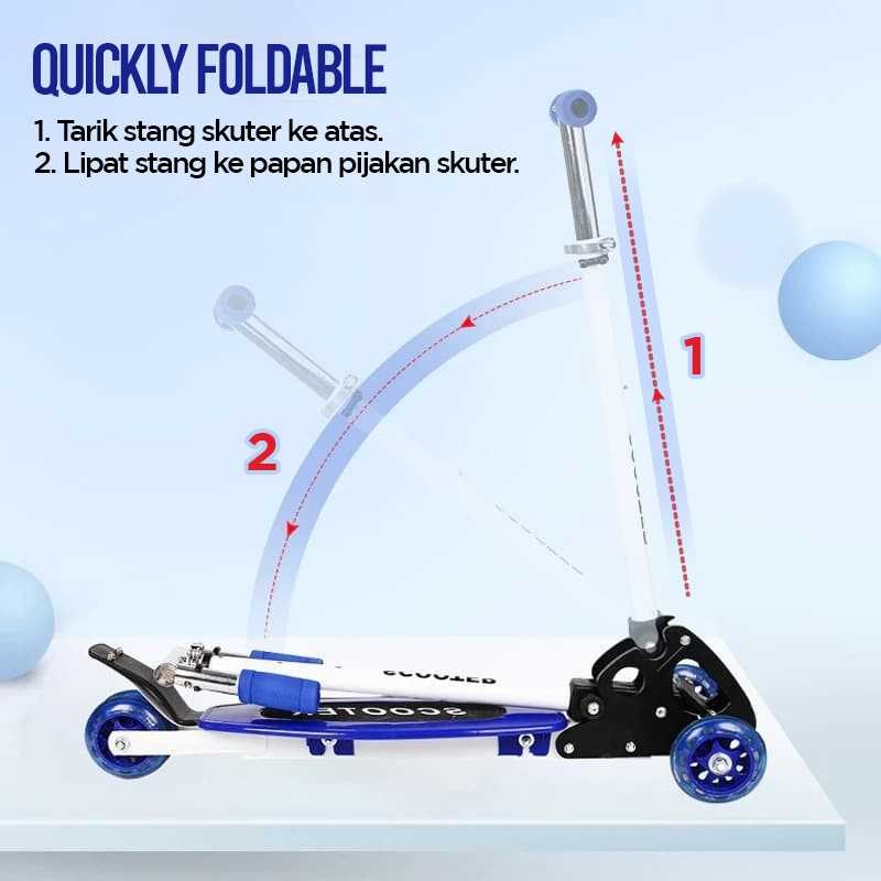Jual Skuter Otoped Anak Roda 4 Wheel Kids Scooter Sepeda Otoped Keren ...