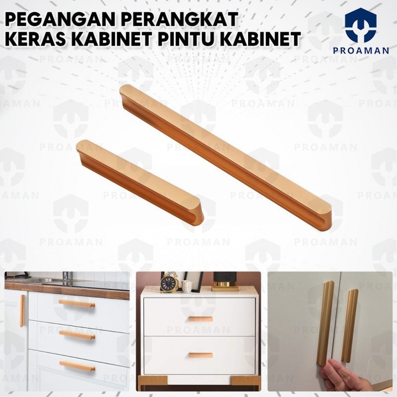 Jual tarikan laci handle laci gold gaya sederhana Pegangan kabinet ...