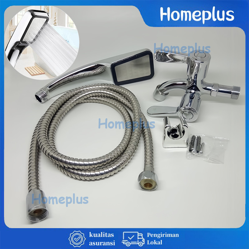 Jual 3in1 Shower Aerator Paket Kran Besi Tahan Karat Plus Hand Shower ...