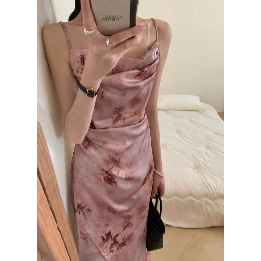 Jual EMITA BLOOM soft pink dress party korea summer dress bali kekinian ...