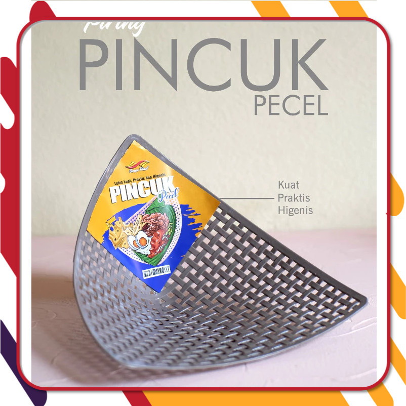 Jual Piring Pincuk Pecel Anyaman Plastik isi 12pcs / Pincuk Plastik ...