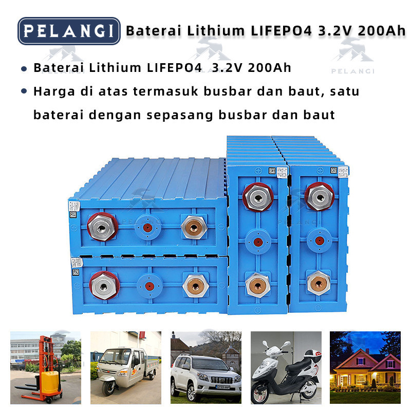 Jual 【COD】Baterai Lithium Lifepo4 3.2v 200Ah GRADE A Harga Per 4 Buah ...