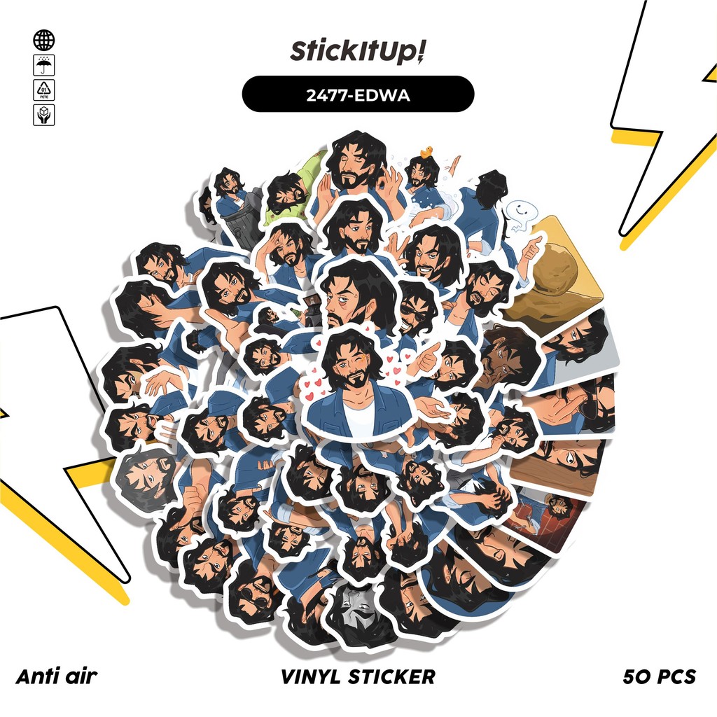 Jual COD 50 Pcs Stiker Pack FUNNY CHARACTER EDWARD THE ACTOR STICKER ...
