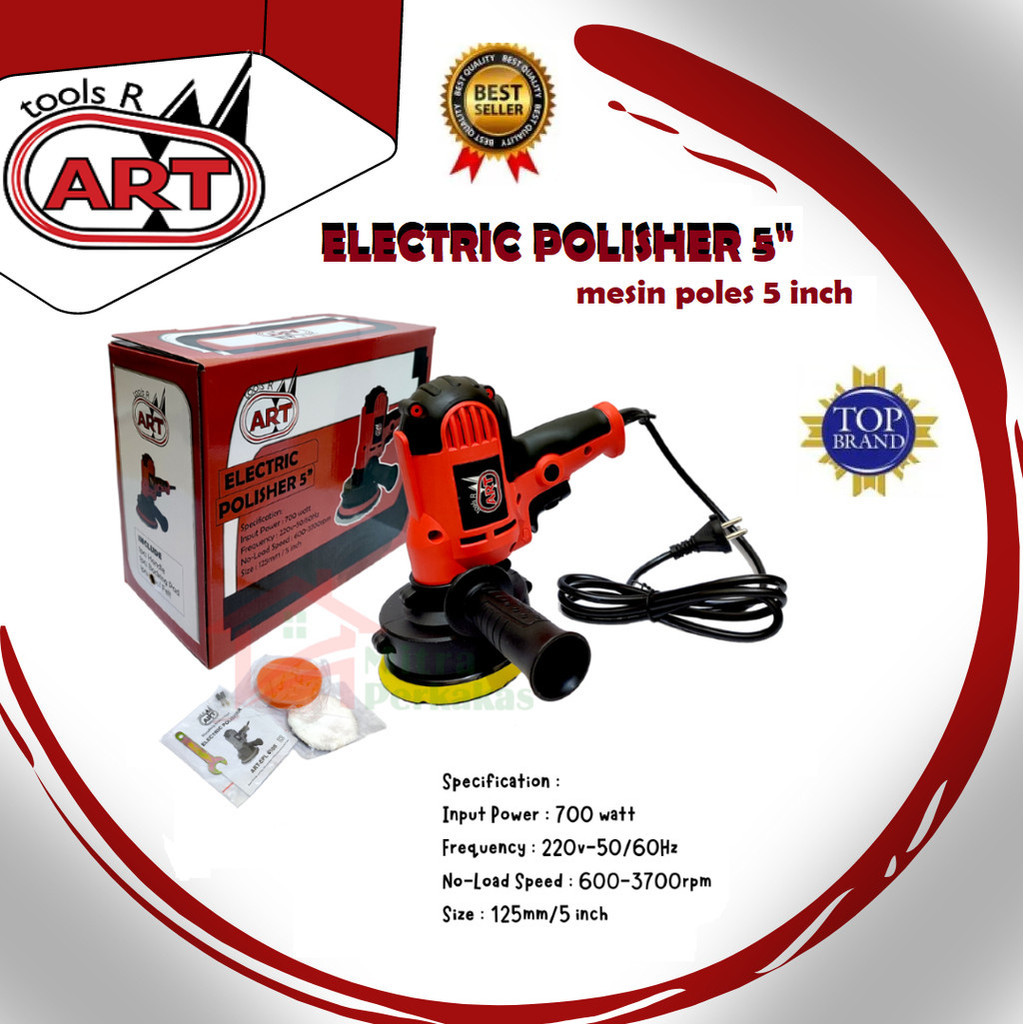 Jual ART Mesin Poles Body Mobil Motor 5inch 5" Mesin Polisher Mobil ...