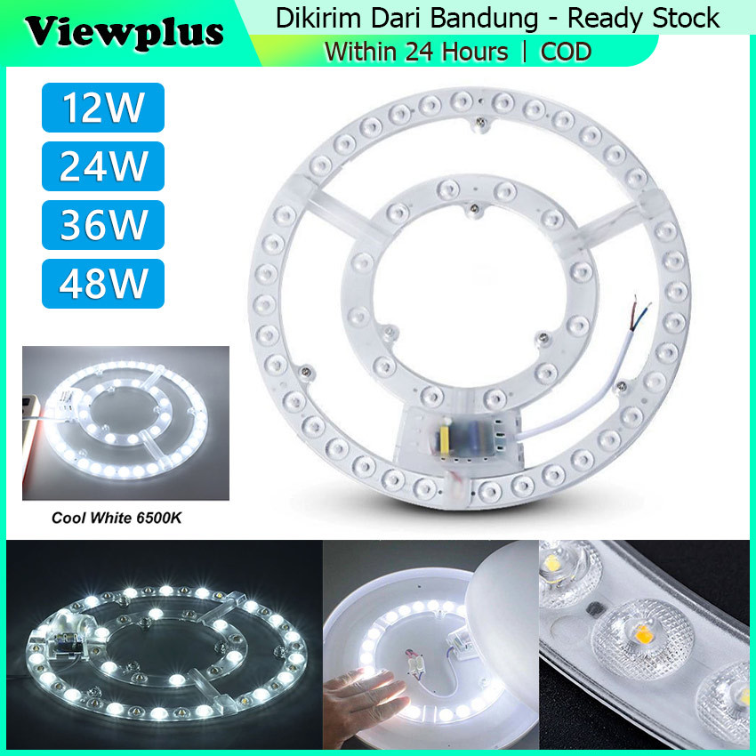 Jual Sumber Cahaya LED 48/36/24Watt Modul Lampu LED Ring Panel Bulat ...