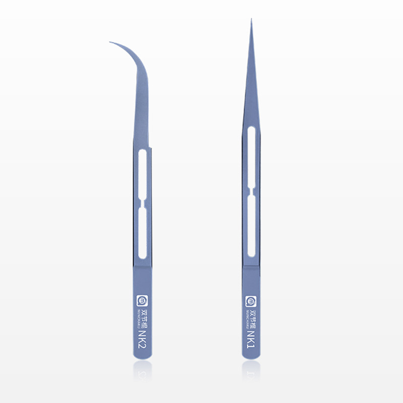Jual NK1/NK2 Precision Titanium Alloy Tweezers Curved/Straight Non ...