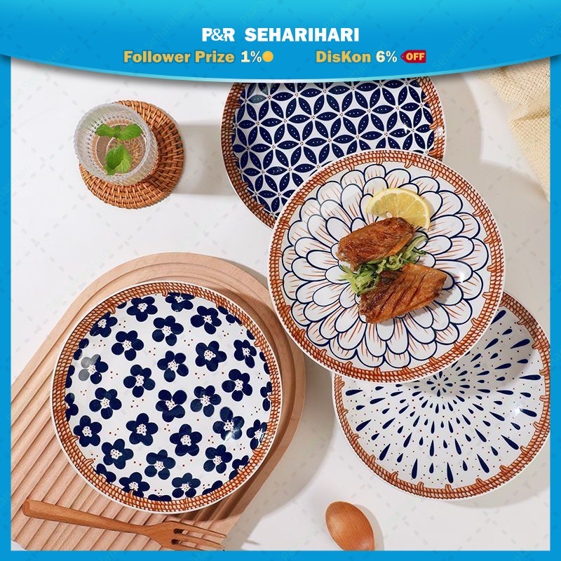 Jual Piring Cantik Keramik/ Piring makan bermotif indah/piring/piring ...