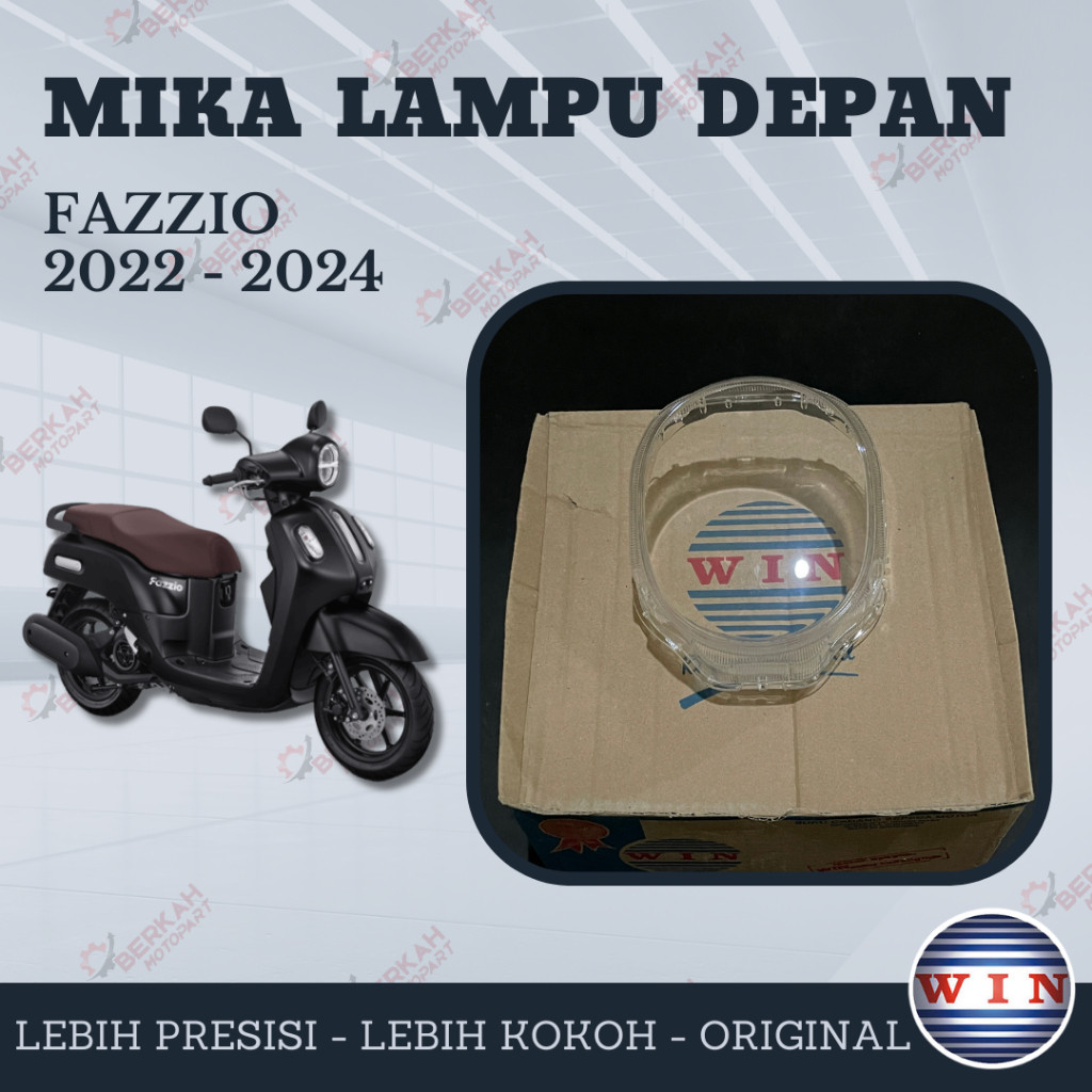 Jual Mika Kaca Lampu Depan Yamaha Fazzio 2022 2023 2024 Merk Win ...