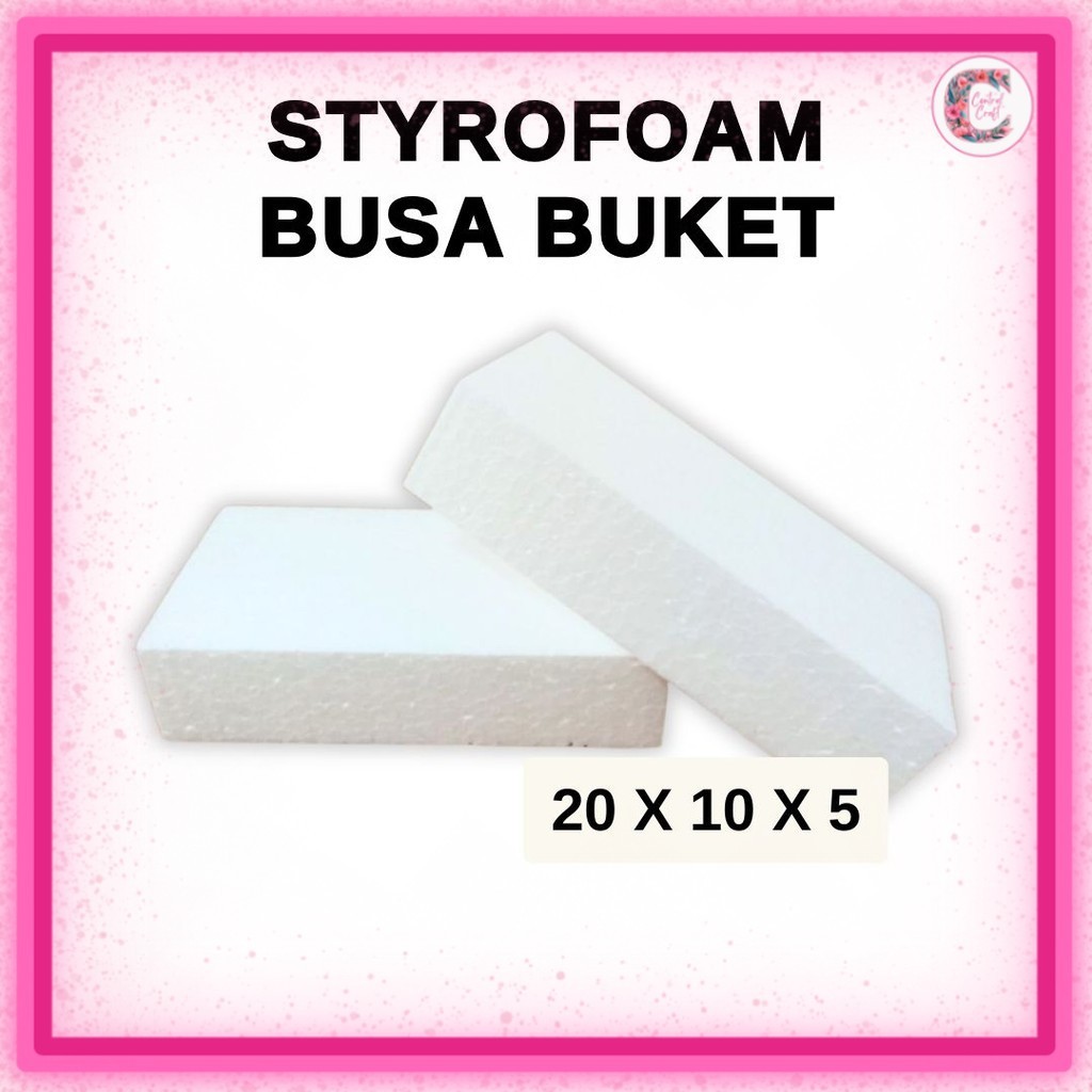 Jual Busa Buket Bunga Putih / Floral Foam Styrofoam | Shopee Indonesia