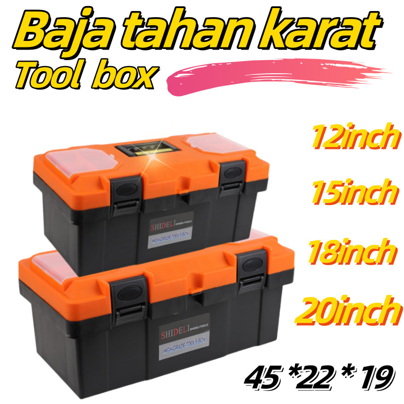 Jual 【JEGU】Tool Box Set Lengkap/Tool Box / Kotak Perkakas Plastik 12-20 ...