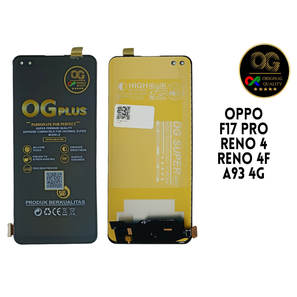 Jual LCD OPPO F17 PRO / RENO 4 / RENO 4F / A93 4G FULLSET - OG PLUS | Shopee Indonesia