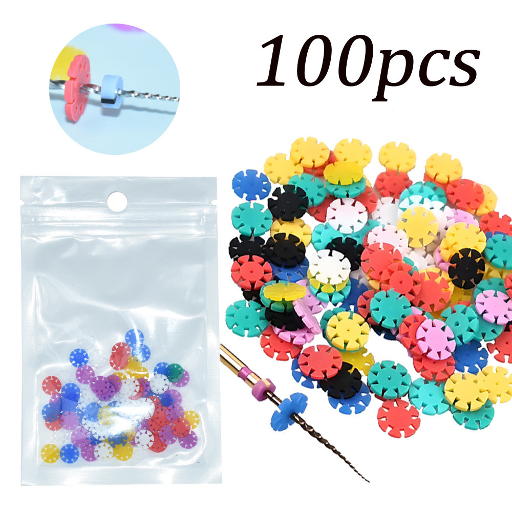Jual 100Pcs Endo Files Counters Dental Disinfection Marking Circle ...