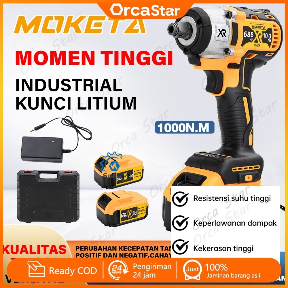 Jual Mukete Impact Baterai Impact Wrench Impact Listrik Impact Cordless ...