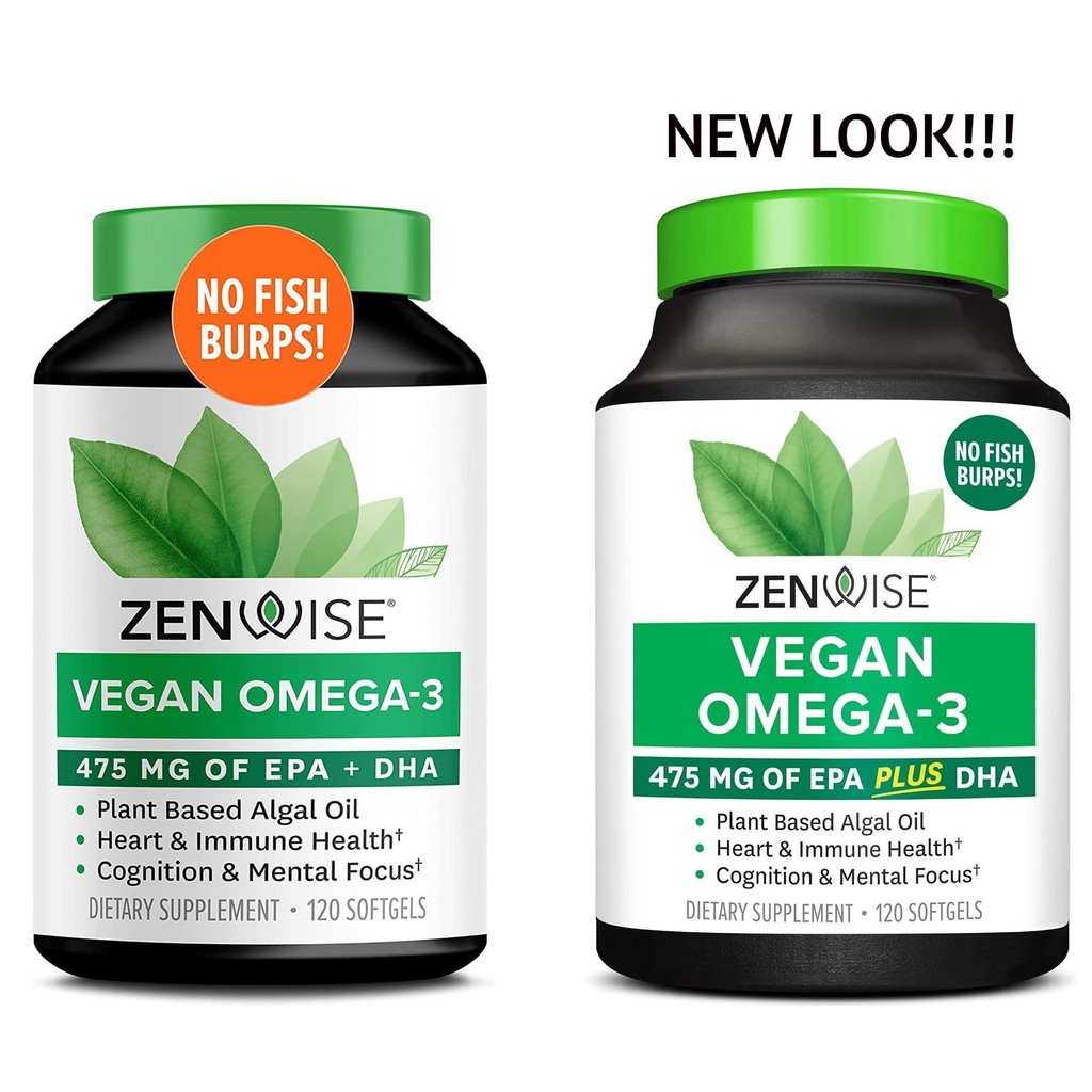 Jual Zenwise Vegan Omega-3 Plant Based Fish Oil Alternative Marine ...