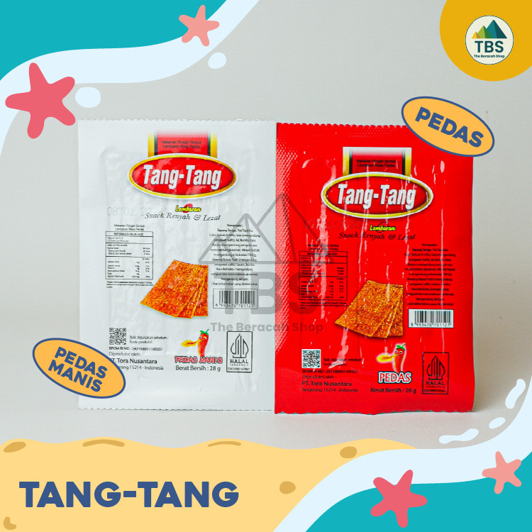 Jual Tang Tang Snack Lembaran Pedas Spicy Strips Cemilan Pedas Halal 28 ...