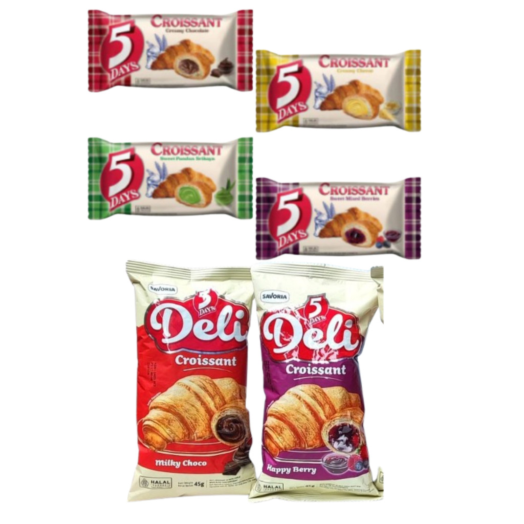 Jual 5 DAYS CROISSANT/DELI CROISSANT ALL VARIAN | Shopee Indonesia