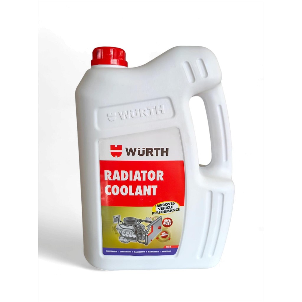 Jual Air Radiator Coolant Wurth Anti Rust Merah Galon 5 Liter | Shopee ...