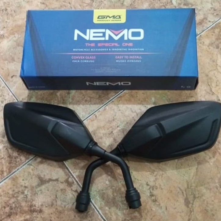 Jual Spion Nemo Gen 2 Tangkai Pendek Original Kaca Cembung – Motor ...