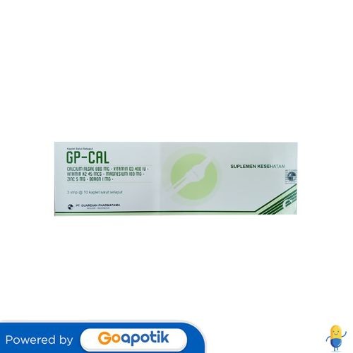 Jual Gp-Cal Box Isi 30 Kaplet Salut Selaput | Shopee Indonesia